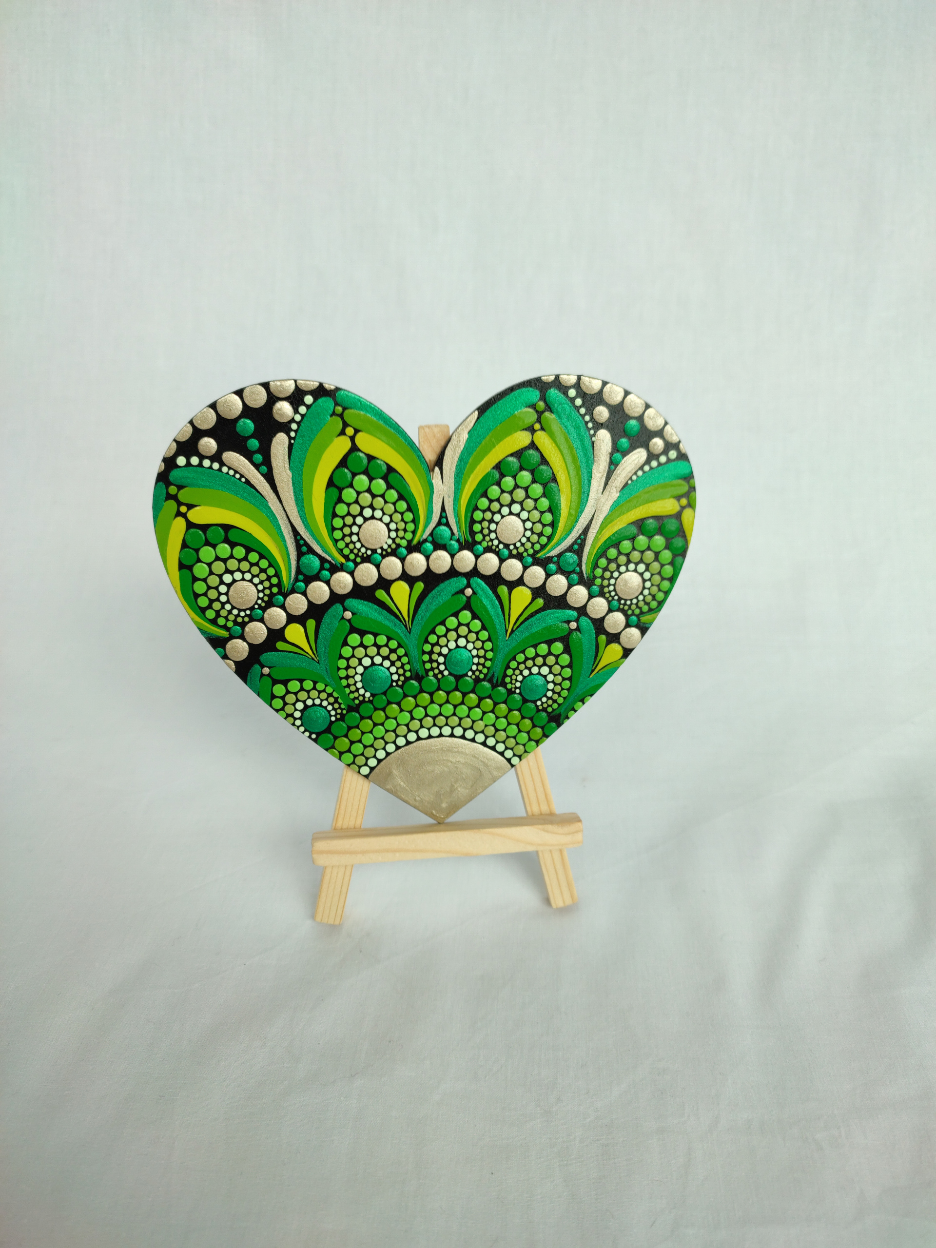 Corazón mandala Irlanda Mini - Puntos con Arte