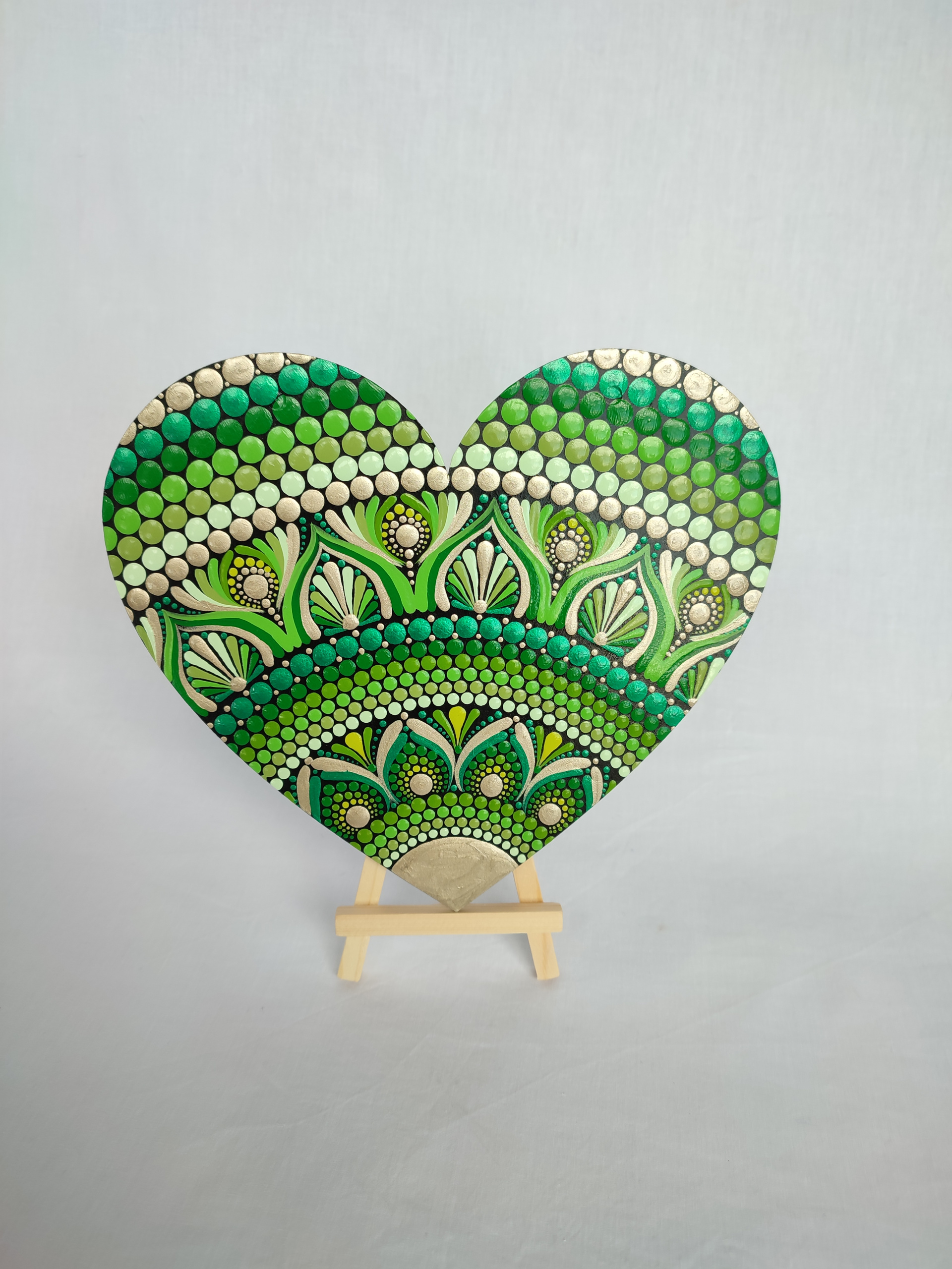 Corazón Mandala Irlanda - Puntos con Arte